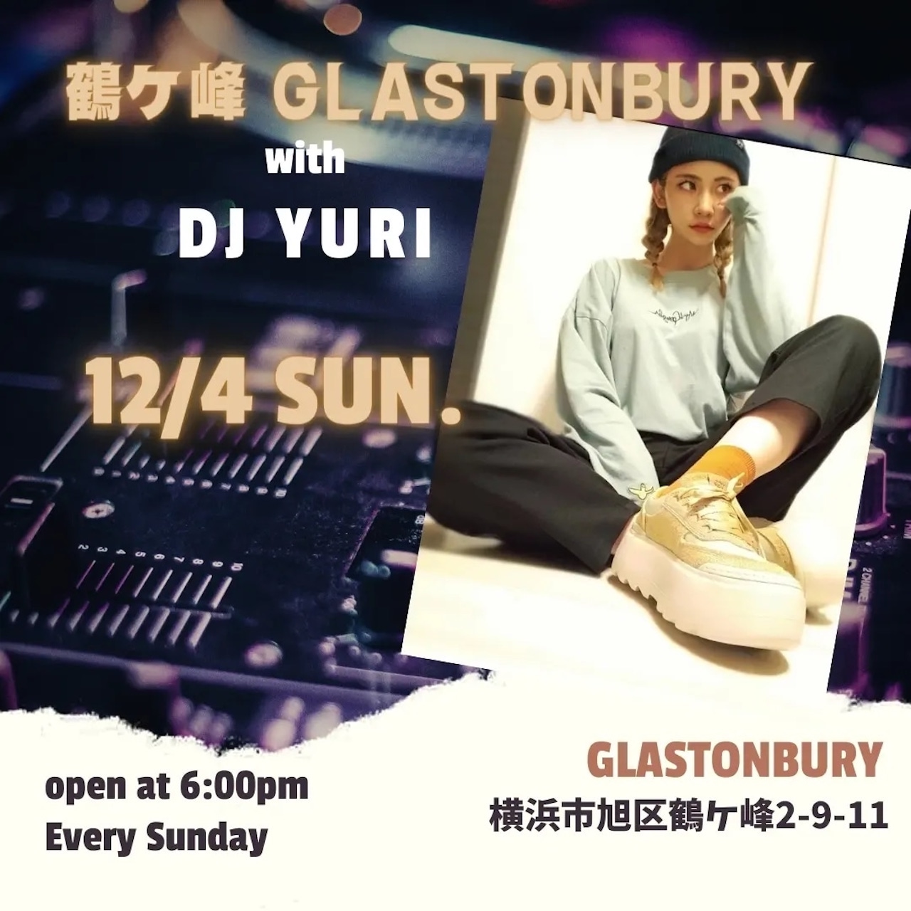 12/4(Sun) DJ YURI♡